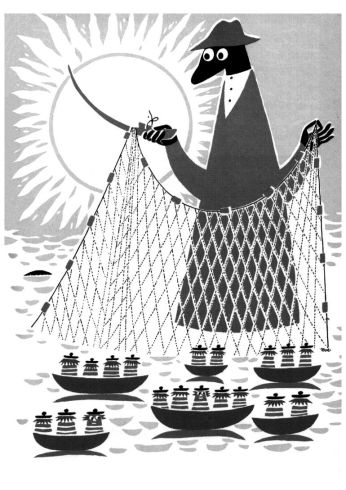 Picture of Moominpappa at Sea