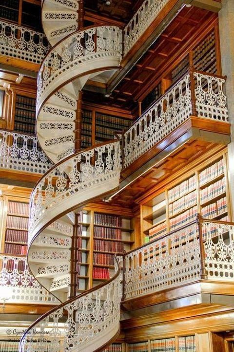 Library Staircase in Florence