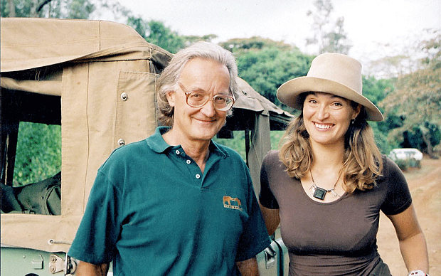 Ian Douglas-Hamilton and daughter Saba