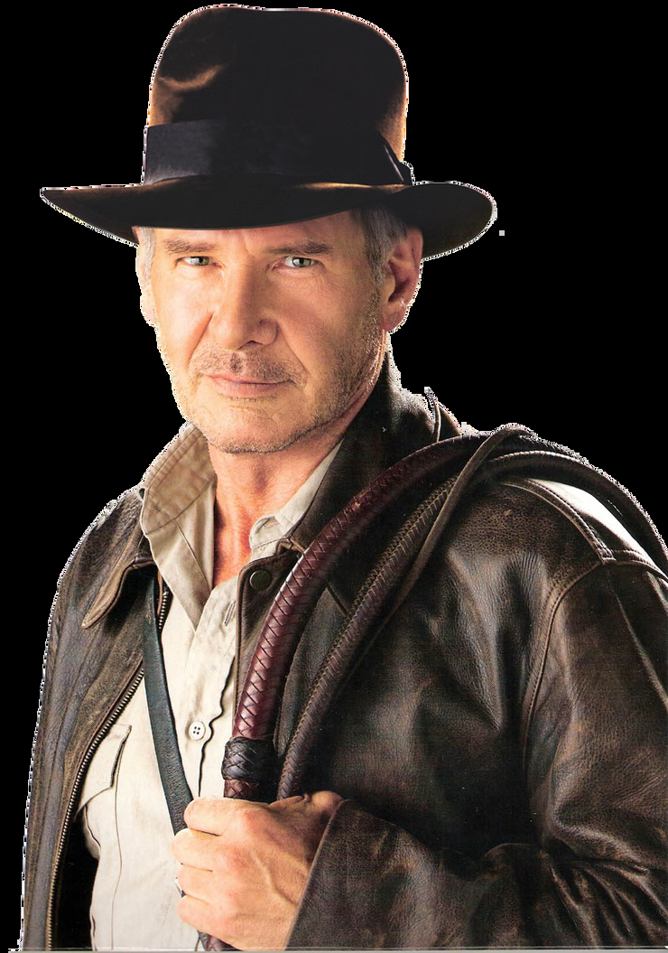 Indiana Jones played by Harrison Ford