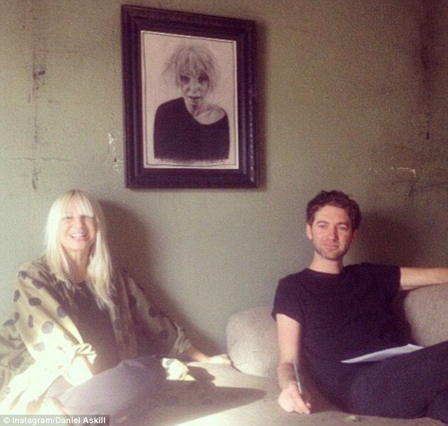 Sia and Daniel Askill on the 'Chandelier' set