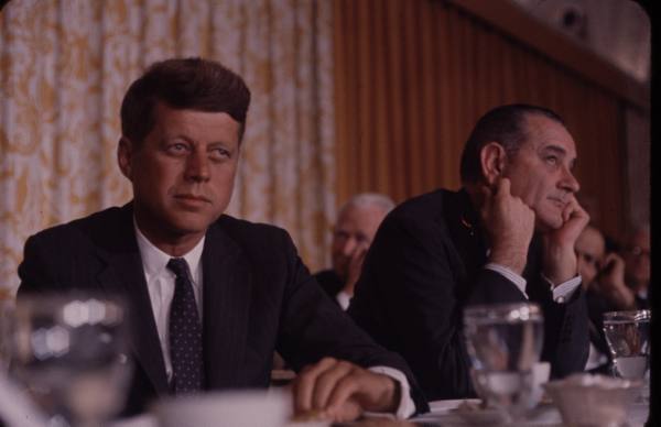 John F. Kennedy and Lyndon B. Johnson