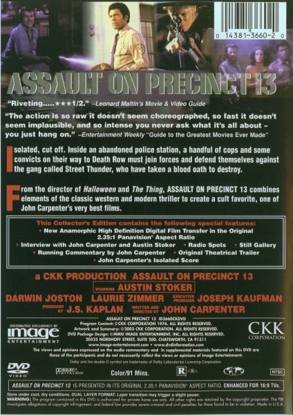 Picture of Assault on Precinct 13 (Widescreen Edition)