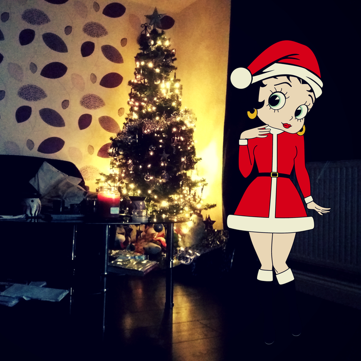 Betty & Sally as the Secret Santas