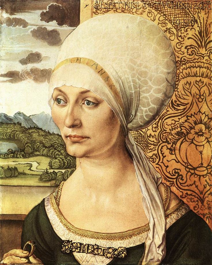 Portrait of Elsbeth Tucher by Albrecht Durer, 1499