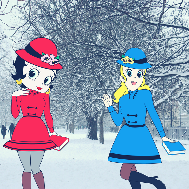 Betty & Sally borrowed books from the library