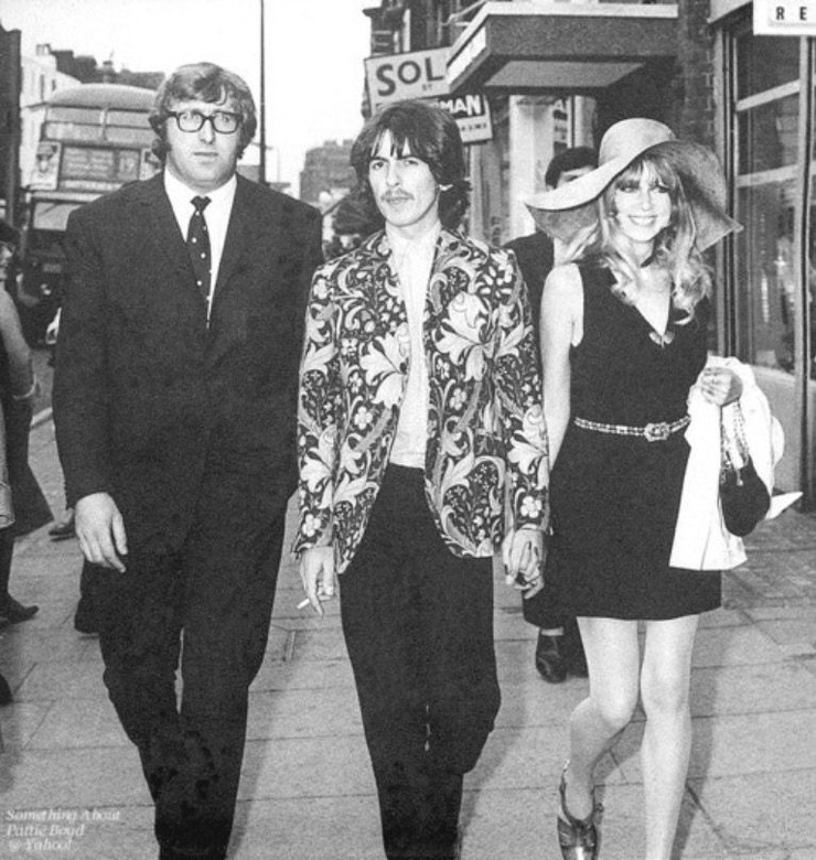 With George Harrison and Pattie Boyd