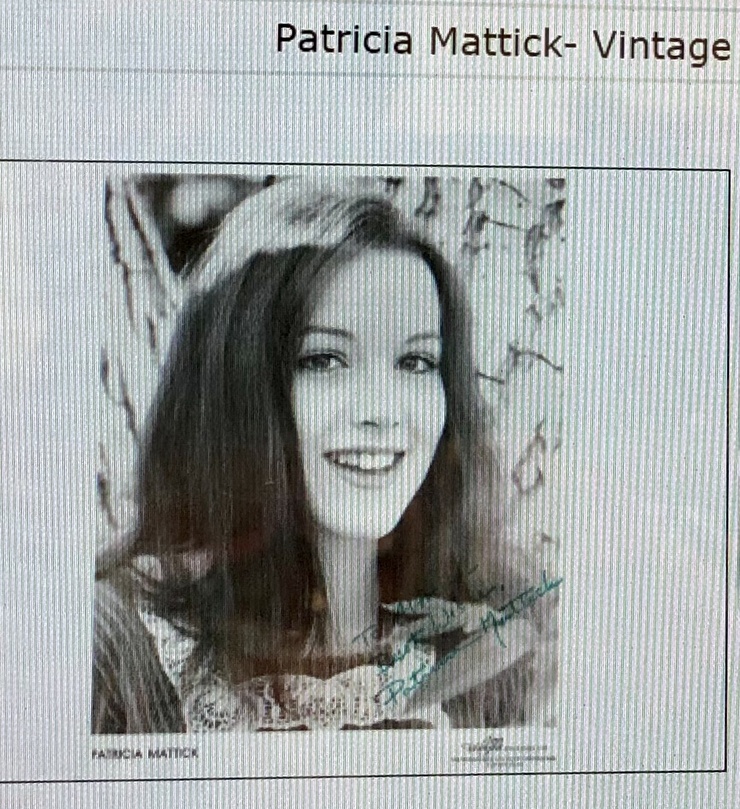 Patricia Mattick’s autographed picture