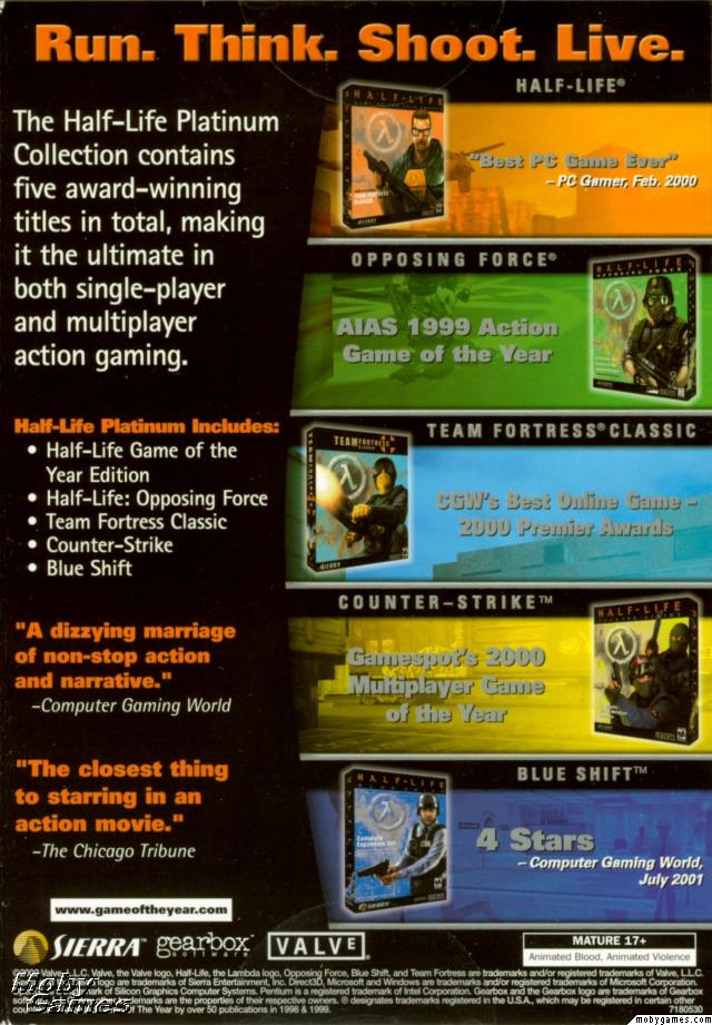 Picture of Half-Life: Platinum Collection 2002