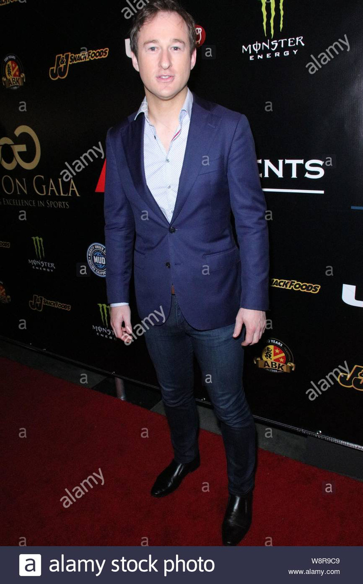 James Pratt arriving on the red carpet at the ESPY