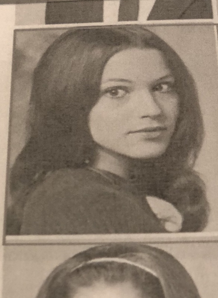 Cropped high school yearbook picture