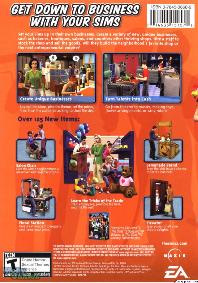 Picture of The Sims 2: Open for Business (Expansion)
