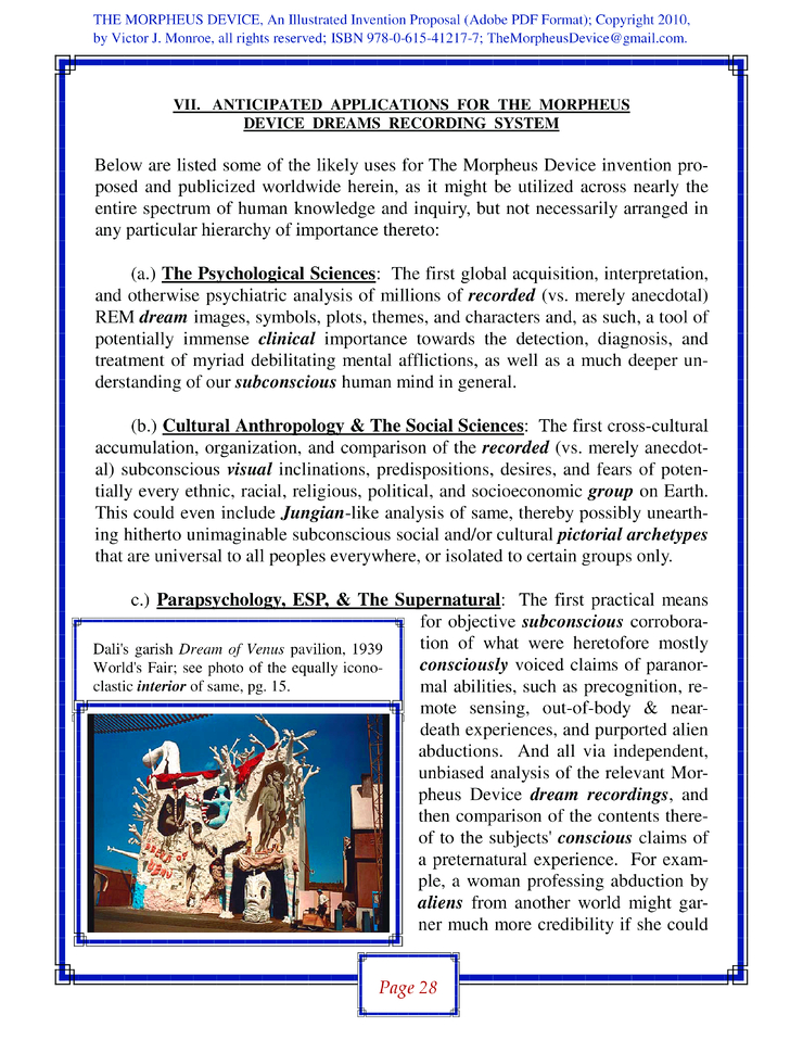 (Pg. 28 of 37) DREAM RECORDING INVENTION