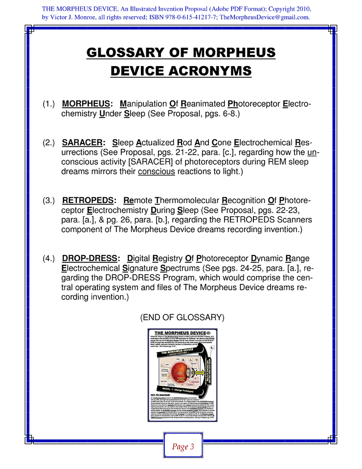 (Pg. 3 of 37) DREAM RECORDING DEVICE