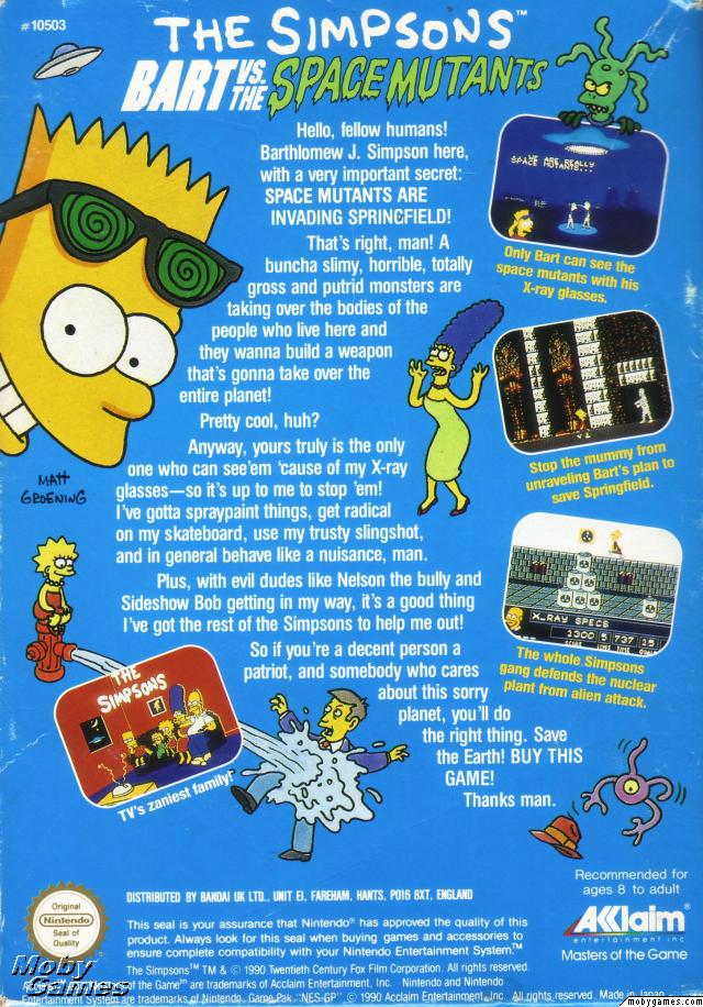 Picture of The Simpsons: Bart vs. the Space Mutants