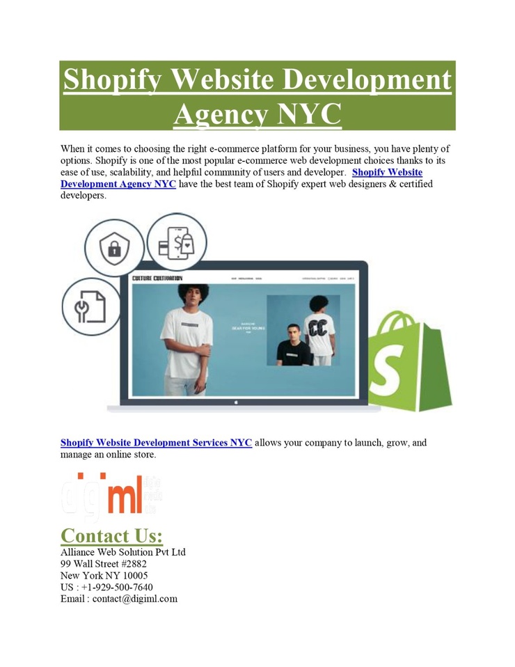 Shopify Website Development Agency NYC