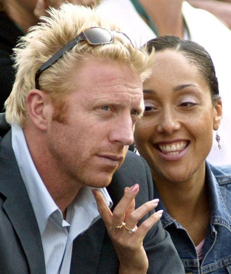 Boris Becker and Caroline Rocher
