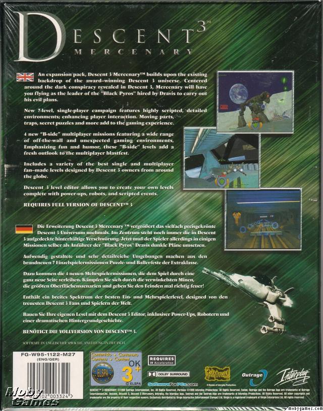 Image of Descent 3: Mercenary