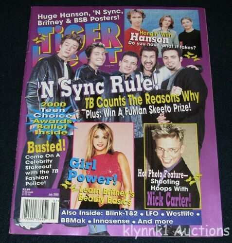 Picture of Tiger Beat Magazine July 2000 NSync Nick Carter Hanson ...