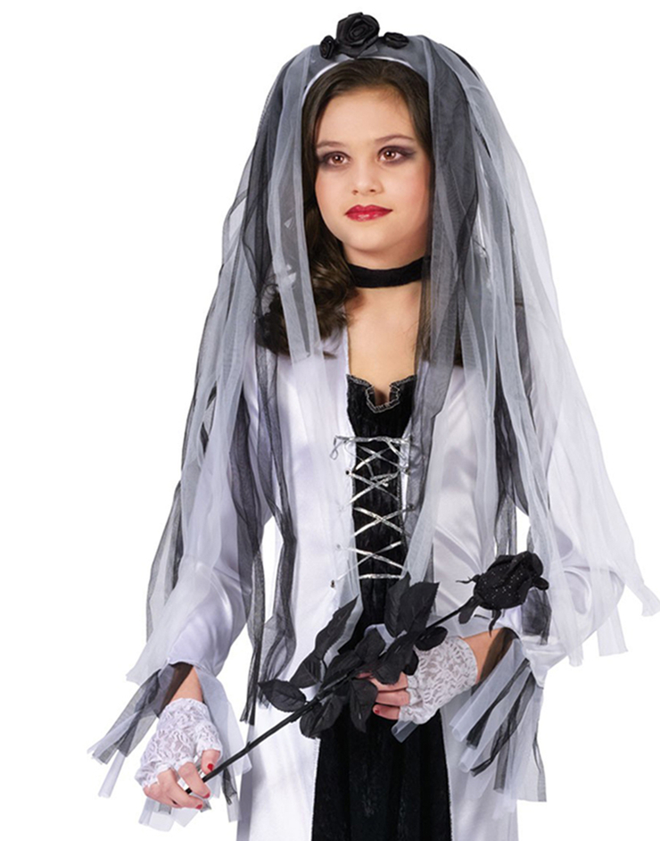 Picture of Fun World Skeleton Bride Girl Kids Halloween Costume
