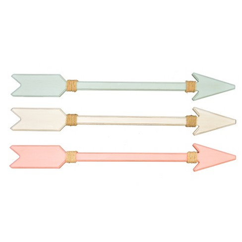 Picture of 3pk Arrow Plaques Pink/Mint Green/White - Pillowfort™ : Target
