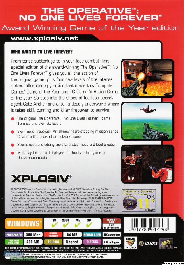 Image of No One Lives Forever Game of the Year Edition