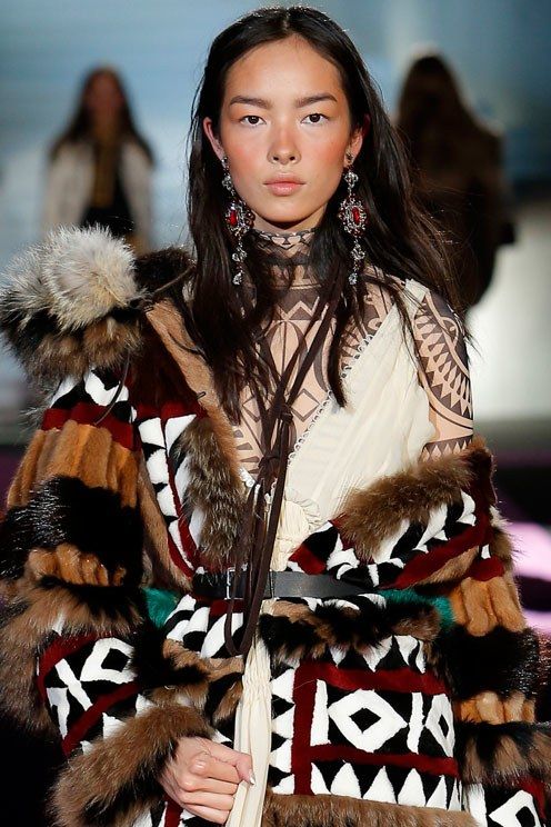 Traditional costume of North America.
