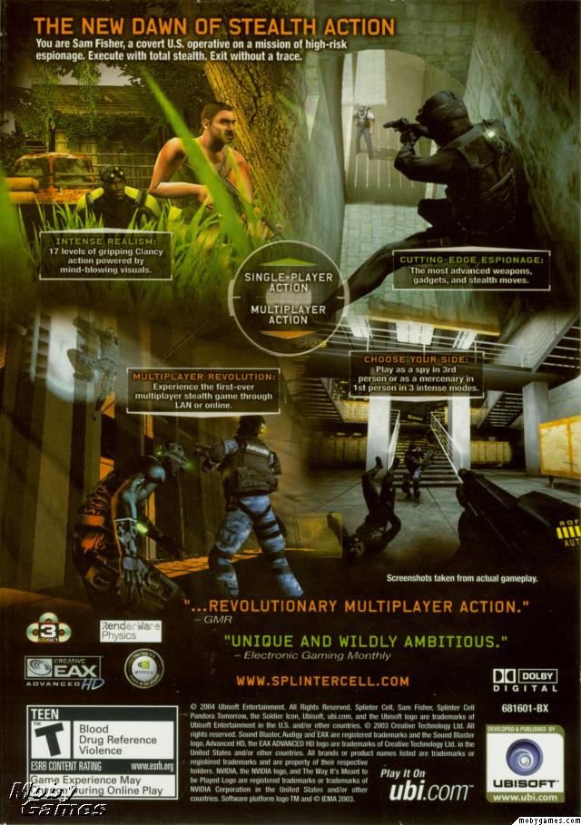 Picture of Tom Clancy's Splinter Cell: Pandora Tomorrow