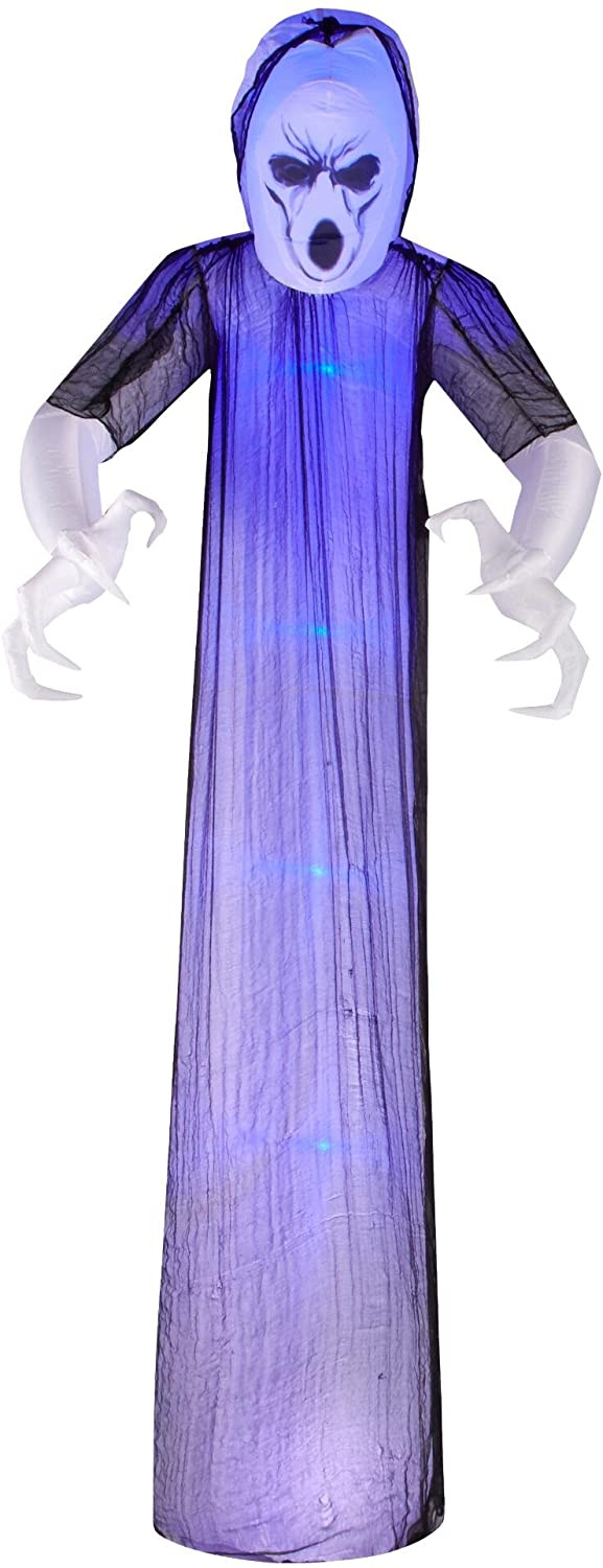 Airblown 12 Foot Tall Inflatable Blue Short Circuit Halloween Ghost ...