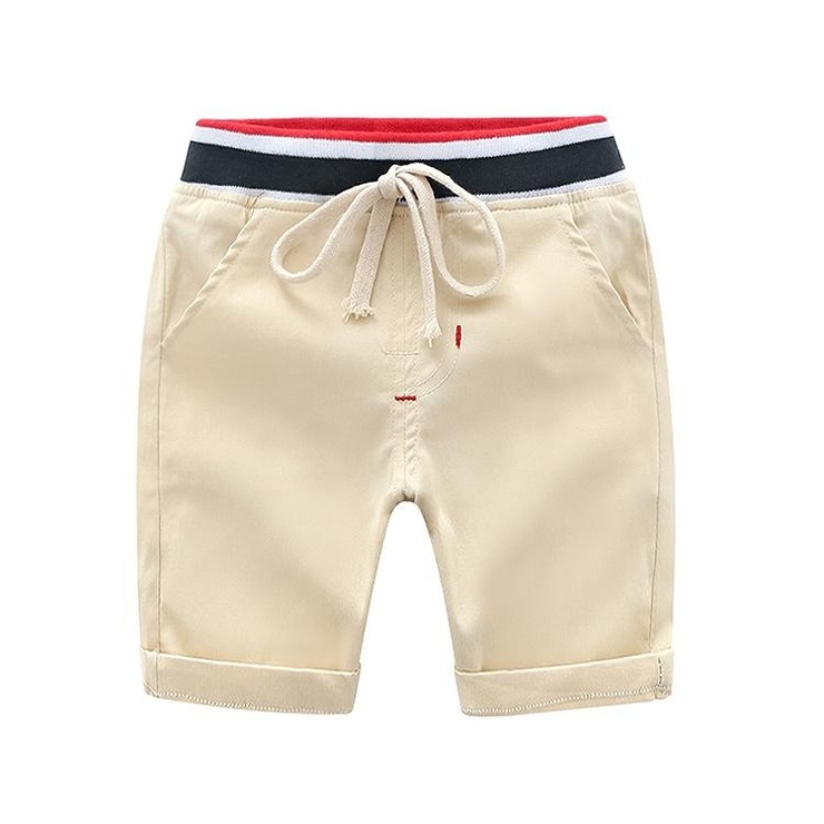 Solid Beige Kids Summer Shorts