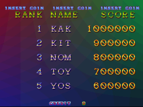 High Scores from Crypt Killer