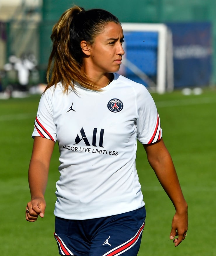 Sakina Karchaoui training PSG