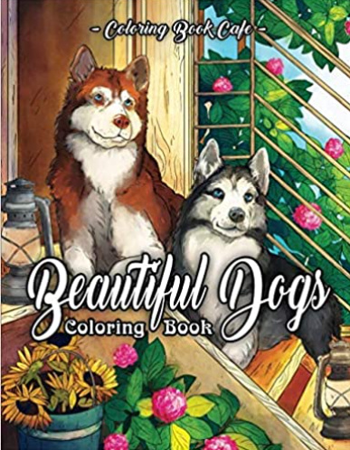 Beautiful Dogs Coloring Book