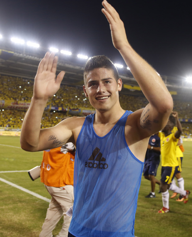 James Rodriguez shirtless