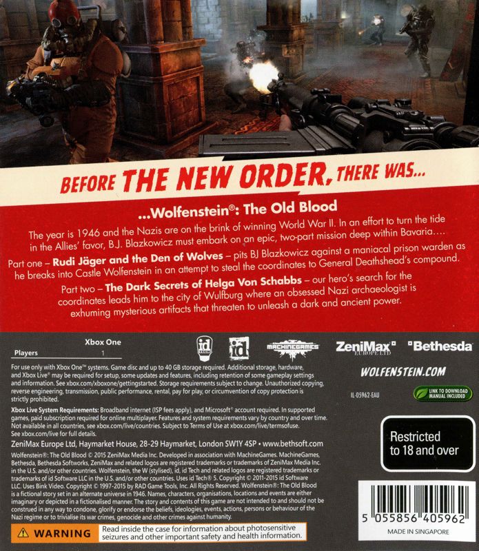 Picture of Wolfenstein: The Old Blood