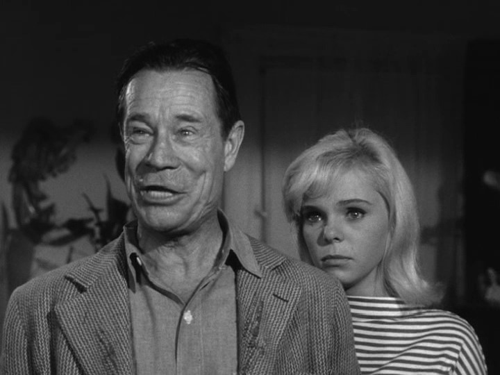 Jenny Maxwell and Joe E. Brown in "Route 66"