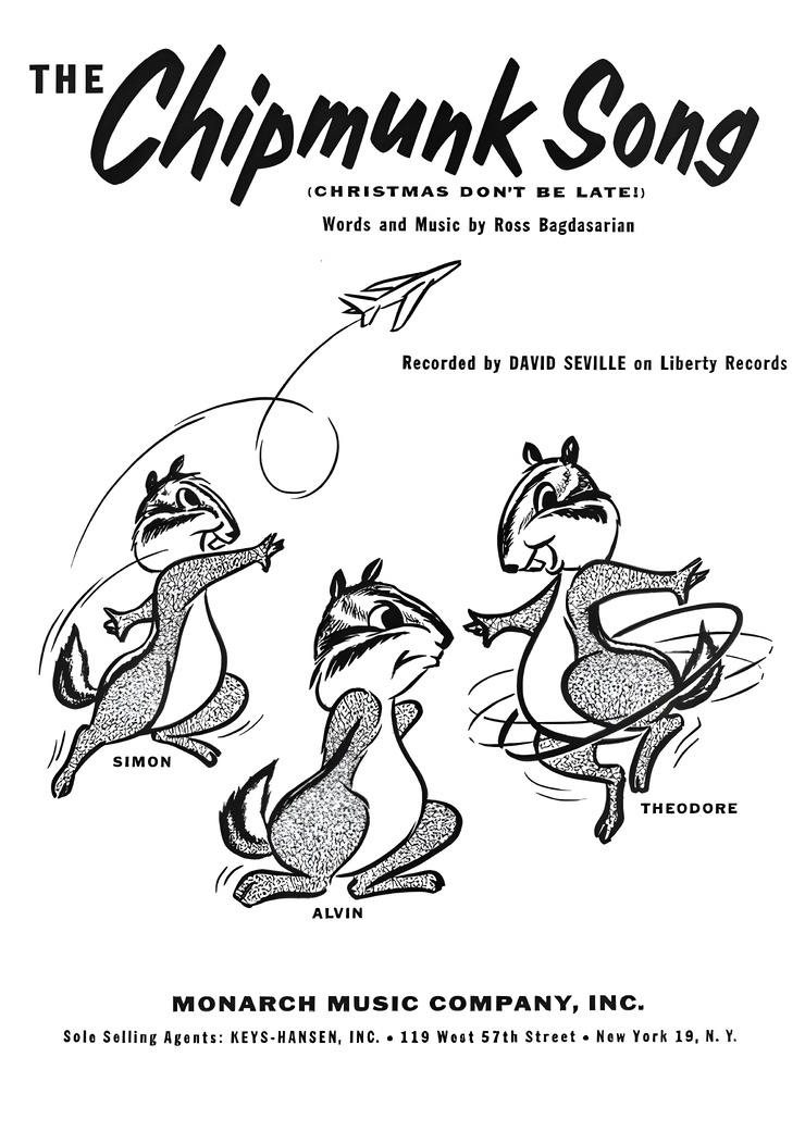 The Chipmunk Song (Christmas Don't Be Late) Sheet