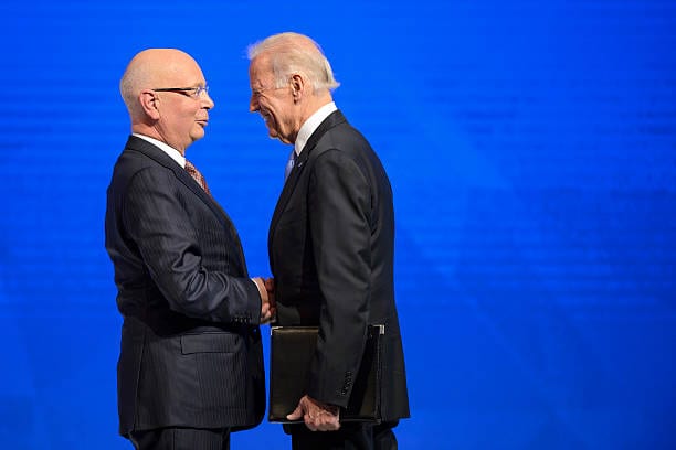 Klaus Schwab, Joe Biden