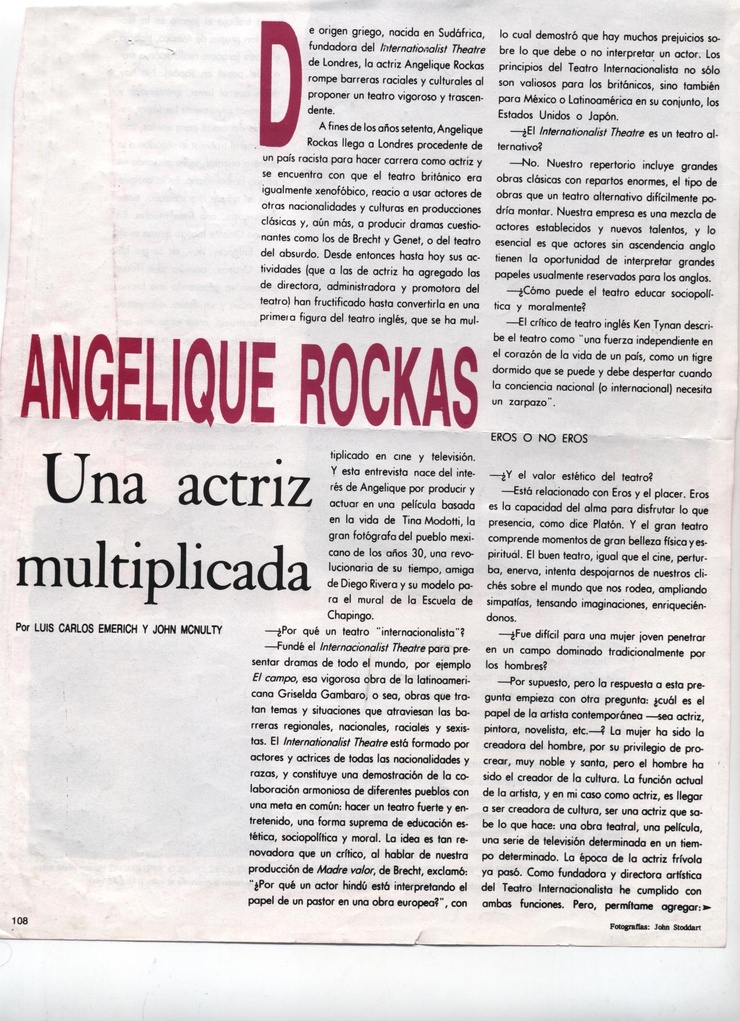 Angelique Rockas Vogue Mexico - Page 1
