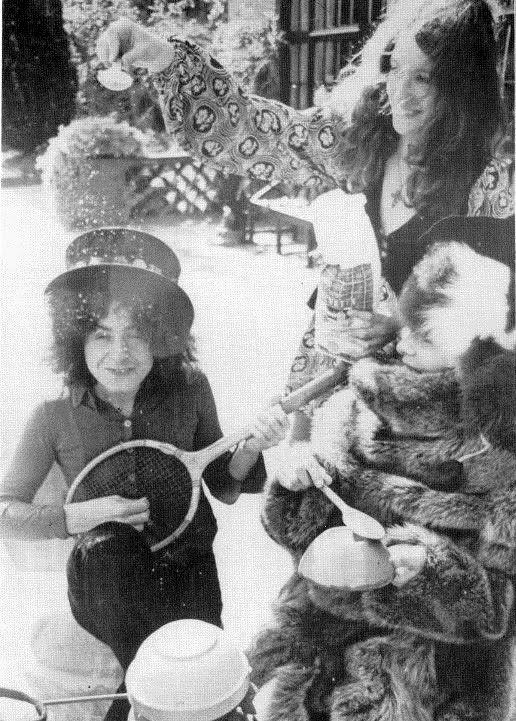 1970 - alice w marc bolan and june child, surrey