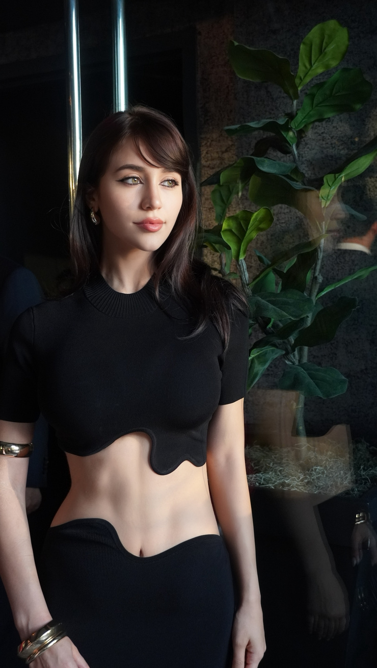 Caylee Cowan in Christopher Esber set