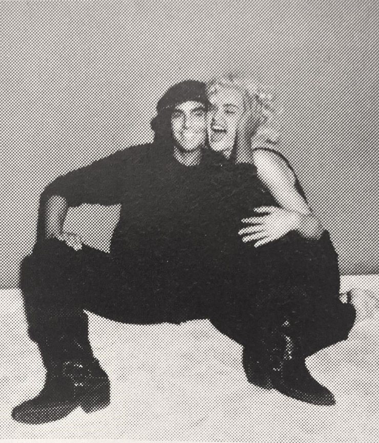 with Madonna 1991