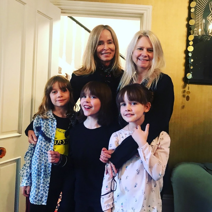 2019 - Barbara, step-daughter Lee and her triplets