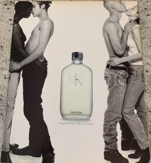 CK ''One'' Fragrance 1994 pn Steven Klein