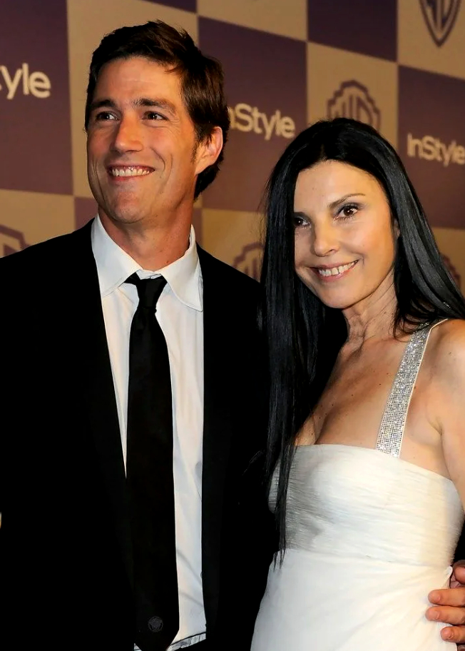 Matthew Fox and wife Golden Globes 2010