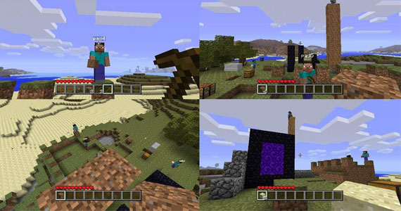 Minecraft Xbox 360 split screen