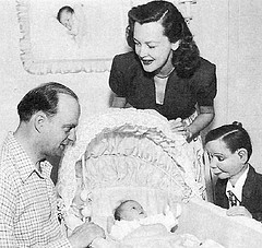 Candice Bergen as a baby with her parents