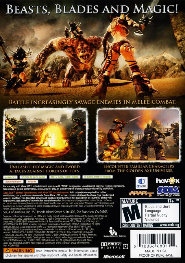 Golden Axe: Beast Rider picture