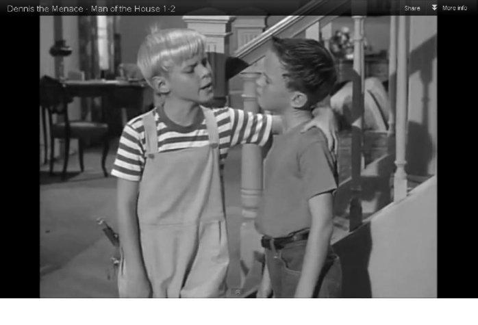 Jay North gives Billy Booth a hug You've got a Fri