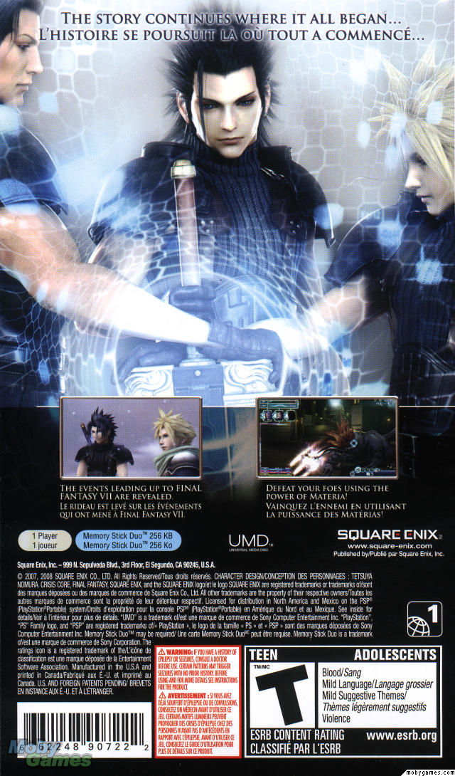 Picture of Final Fantasy VII: Crisis Core
